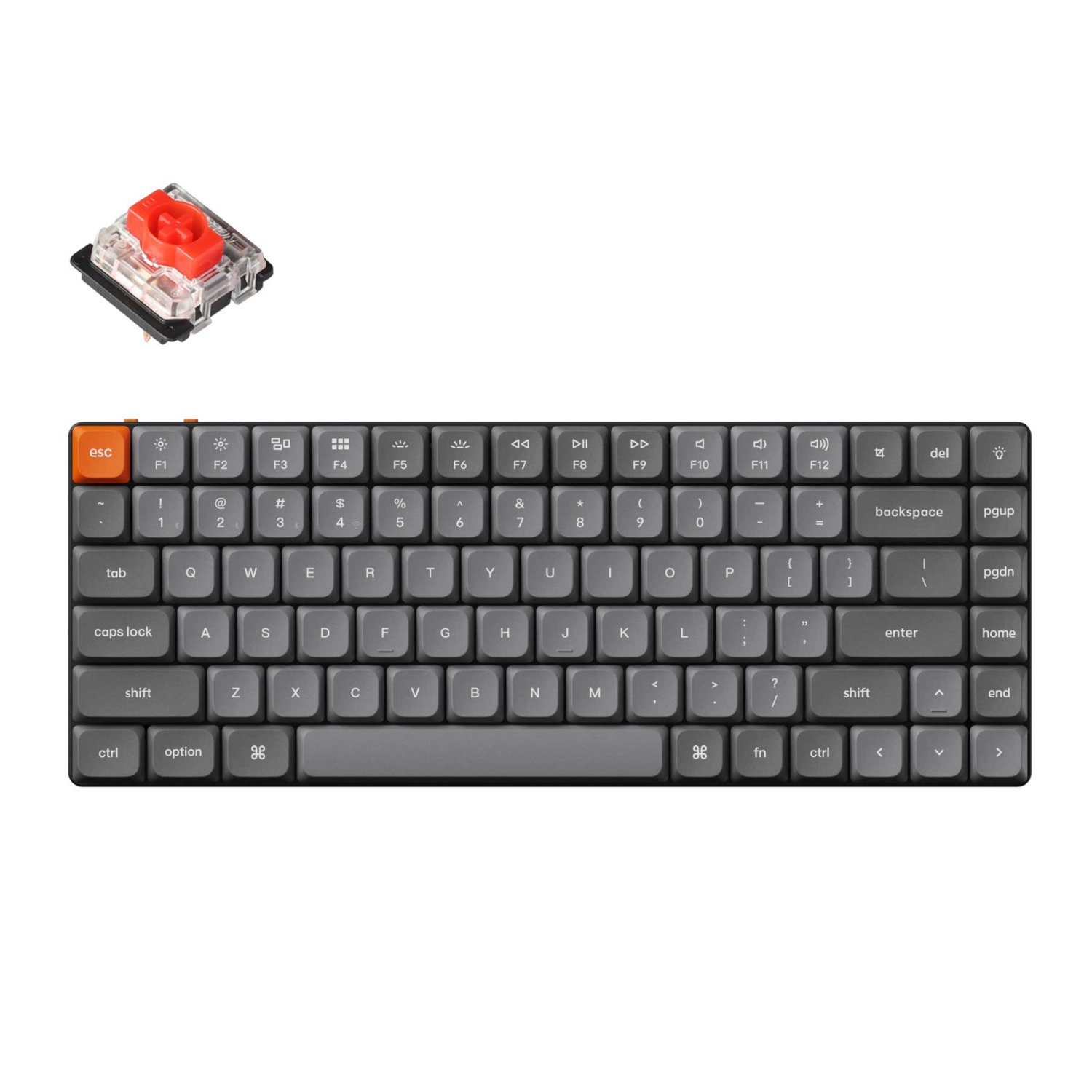 Keychron K3 Max QMK/VIA Wireless 75% Custom Mechanical Keyboard | RED ...