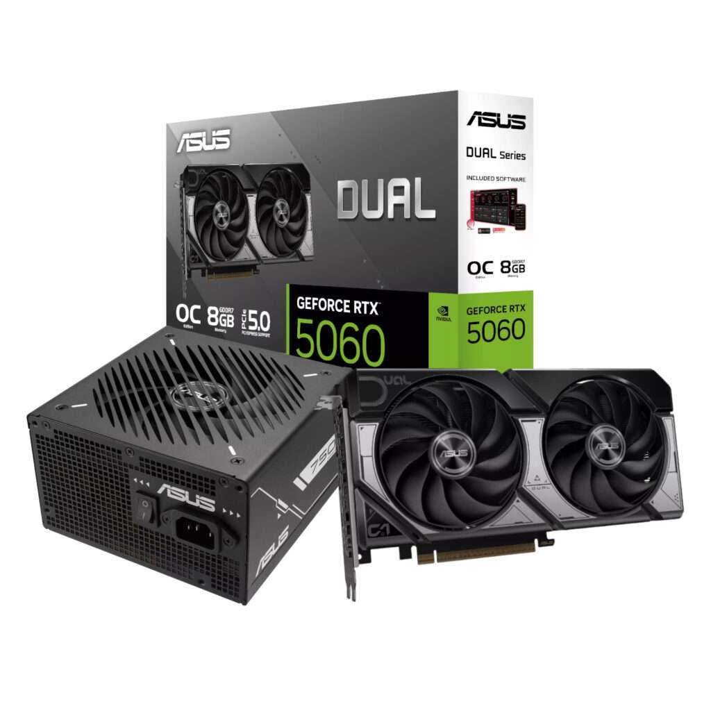 Asus Nvidia GeForce RTX 5060 OC Edition and 750W 80 PLUS Bronze Non ...