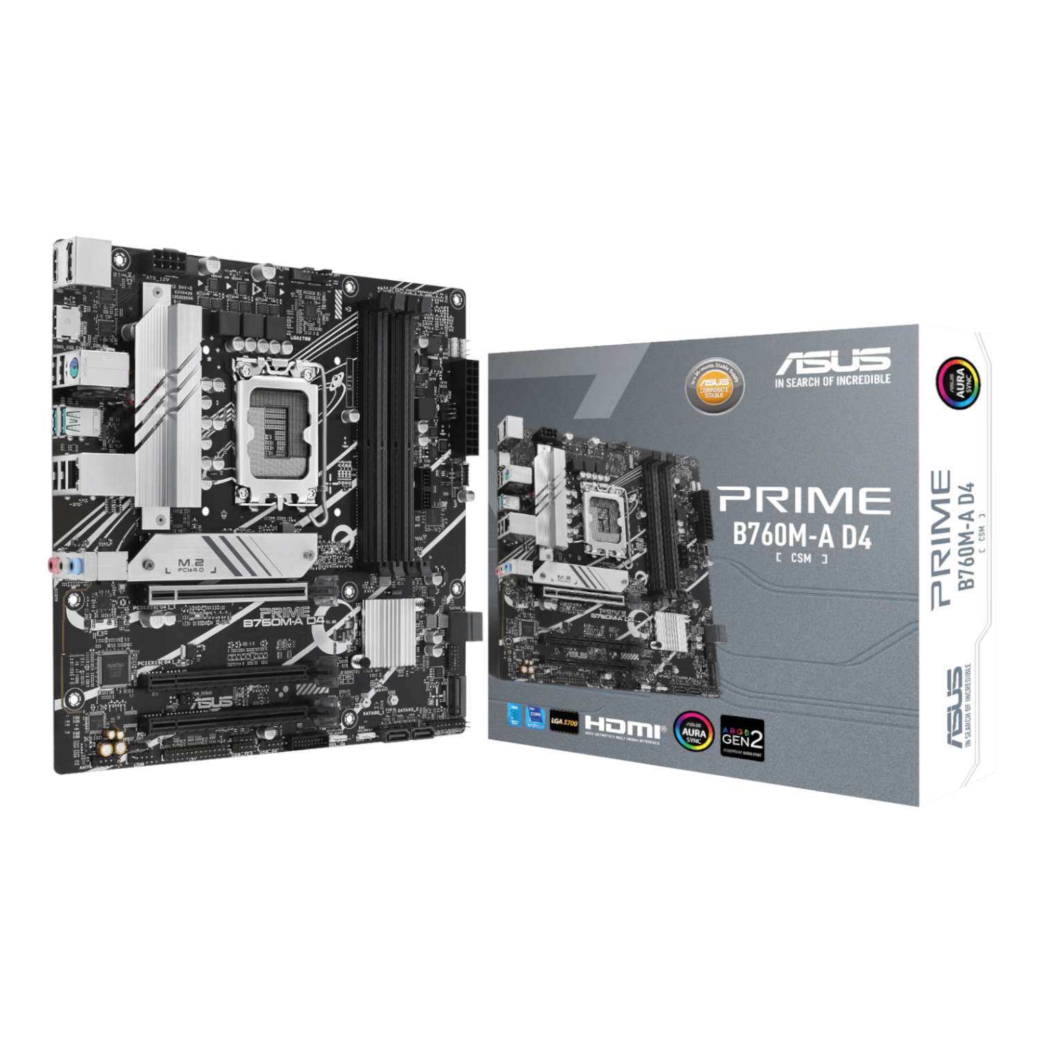 Asus PRIME B760M-A D4 CSM LGA 1700 M-ATX Motherboard - Gigafiction IT ...