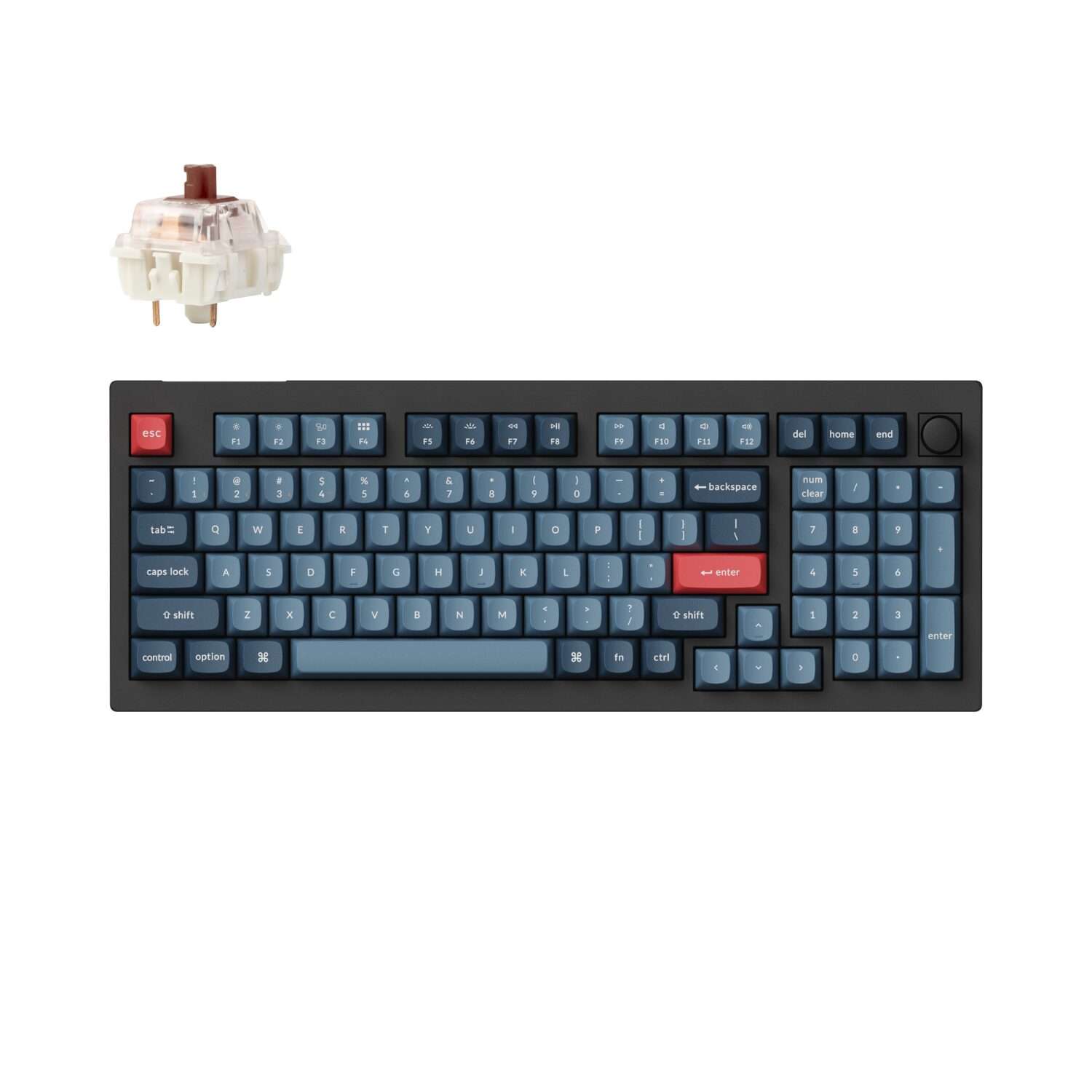 Keychron V5 Max Wireless Custom Keyboard - BROWN Switch - Gigafiction ...